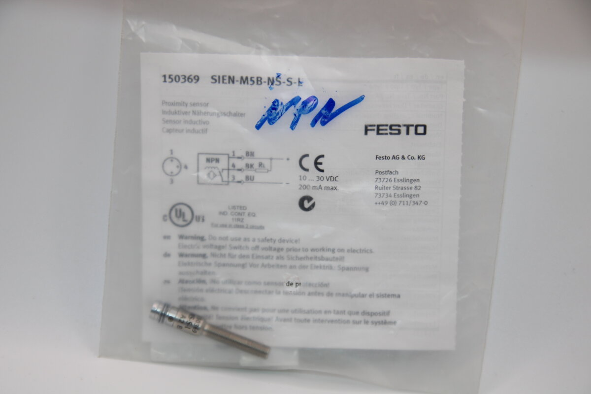 FESTO SIEN-M5B-NS-S-L-(150369) Induktiver-Sensor kaufen - Maschinenba ...
