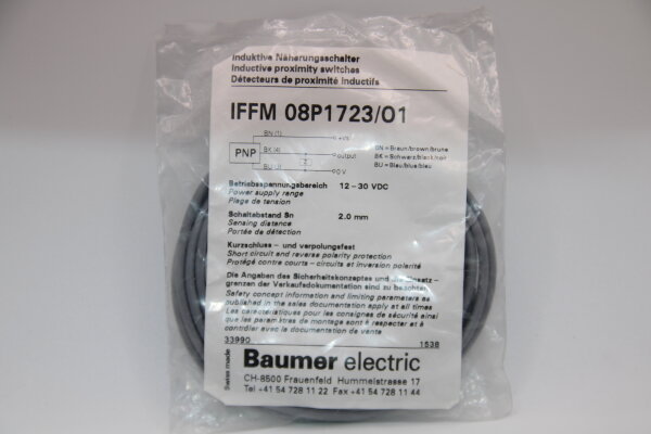 BAUMER IFFM-08P1723/01 Näherungsschalter | Induktiver Näherungssensor ...